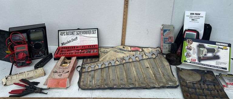 Cummins Combination Wrench Set, Multiple Cen-Tech Scanners, Pneumatic ...