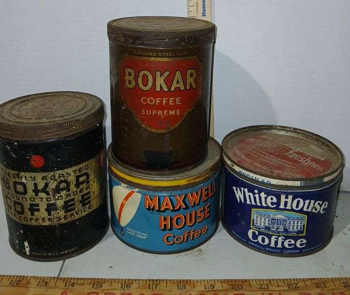 Early 1900's Coffee Tins - Sherwood Auctions