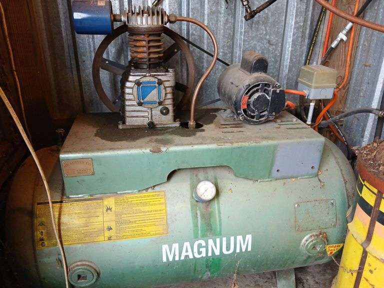 Magnum Air Compressor w/ Dayton Motor - Sherwood Auctions
