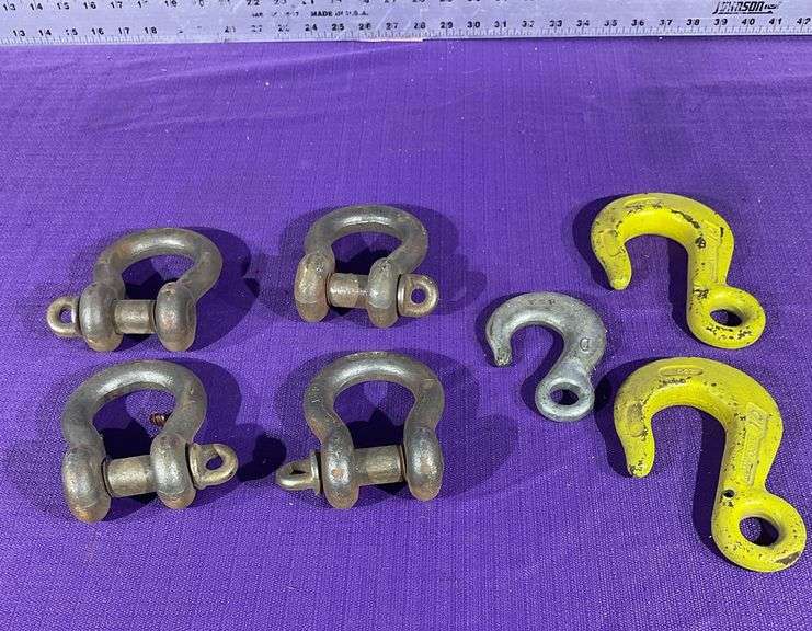 4 Pc. Clevises & 3 Pc. Hooks - Sherwood Auctions