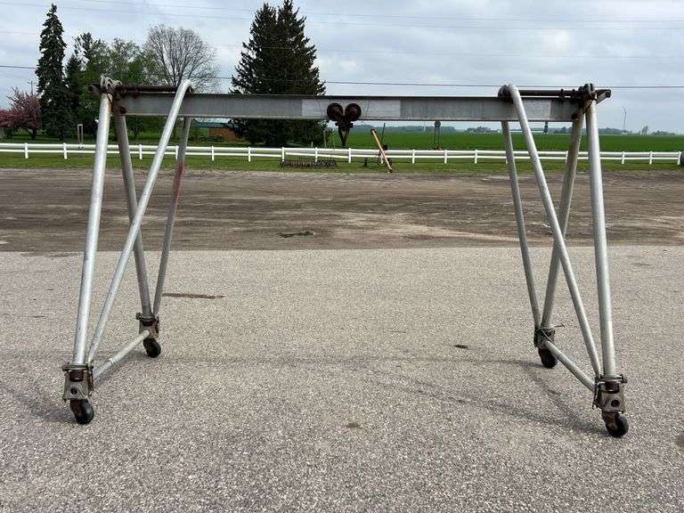 Aluminum A Frame with Trolley (Has Extendable Legs) - Sherwood Auctions