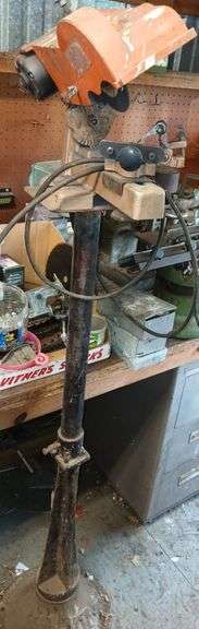 Bell Industries Chainsaw Sharpener- has power w/ Stand, 66" Tall ...