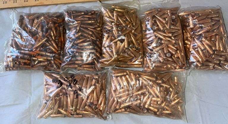 Ammo Box w/ 308 Lead Bullets - Sherwood Auctions