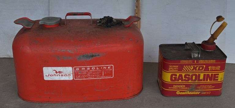 Johnson Gas Can, Gas Master Gas Can - Sherwood Auctions