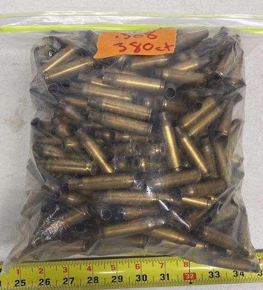 380 ct. .308 Reloading Brass - Sherwood Auctions