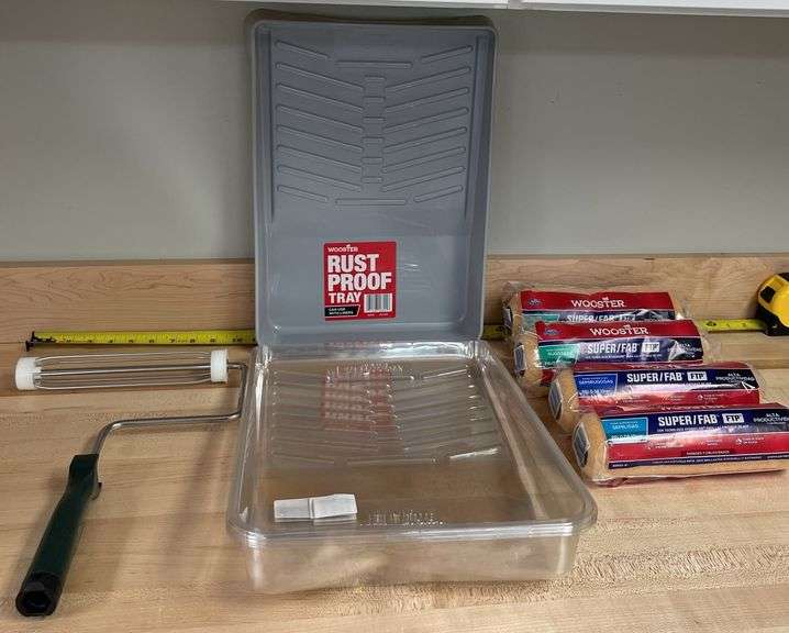 Wooster Rust Proof Tray, Roller Cage & Multi Nap Roller Covers(New ...