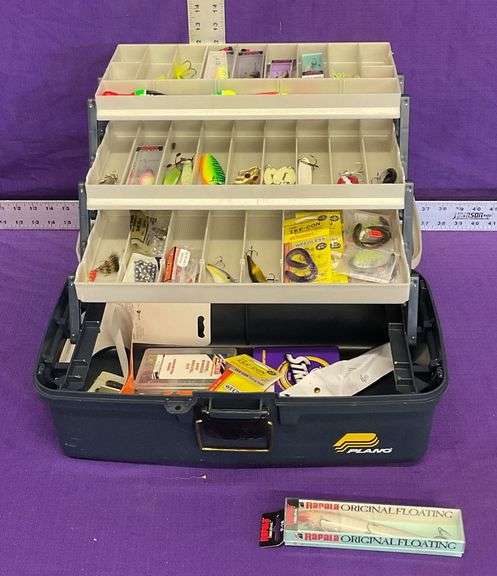 Plano Tackle Box & Assorted Tackle - Sherwood Auctions