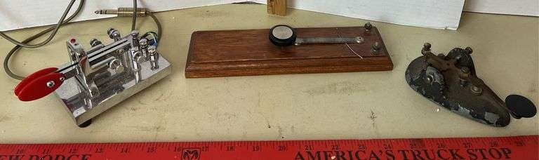 Three Morse Code Keys - Sherwood Auctions