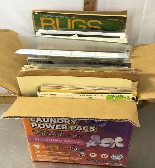 Box Of Various Patterns and Pattern Pamphlets - Sherwood Auctions