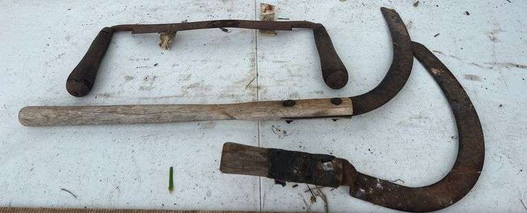 Three Primitive Hand Tools - Sherwood Auctions