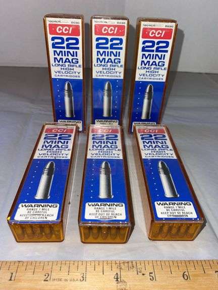 590 Rounds of CCI 22 Mini Mag LR Cartridges - Sherwood Auctions