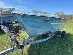 Blue Boat Inline 6 Cylinder inboard/outboard MerCruiser Stern Drive ...