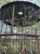 12’ Tall & 13’ Round Corn Crib w/ Decent Roof- buyer has to remove from ...