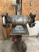 8” Pedestal Bench Grinder Has Power When Plugged In - Sherwood Auctions