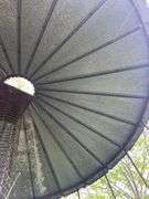 12’ Tall & 13’ Round Corn Crib w/ Decent Roof- buyer has to remove from ...