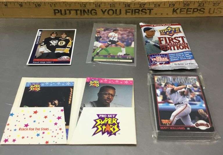 Large Box Of Sports Trading Cards - Sherwood Auctions