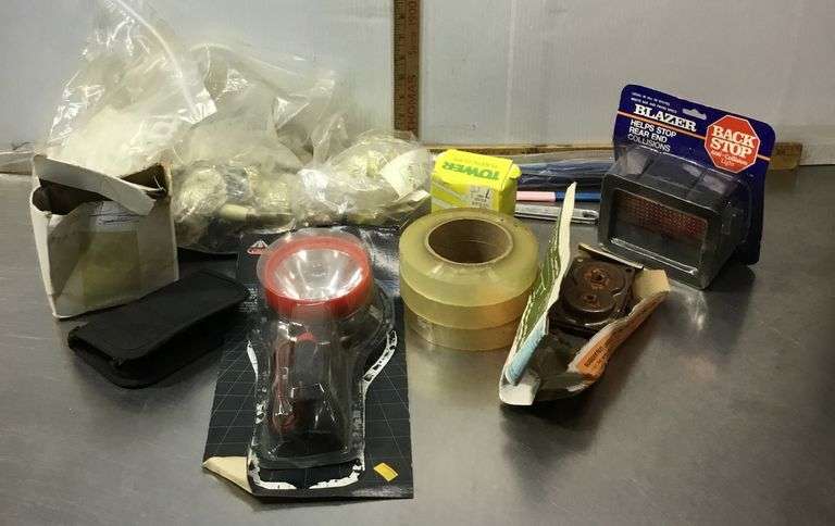 Spotlight, Blazer Light, Tools, Pry Bars, Rolls Of Tape and More ...