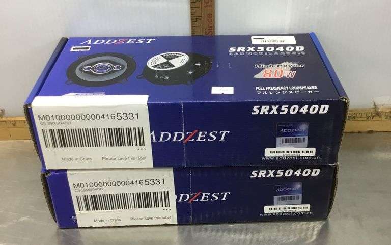 2 Addzest SRX5040D Car Speakers - Sherwood Auctions