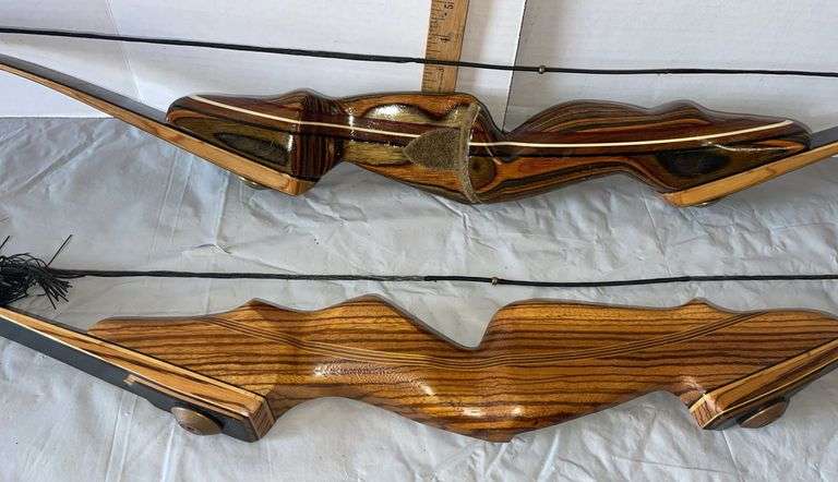 Two 55” Recurve Bows w/ Beautiful Wood Grain - Sherwood Auctions