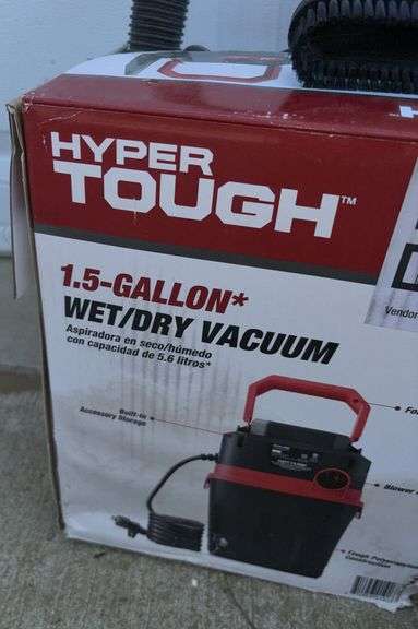 Hyper Tough 1.5 Gallon Wet/Dry Vacuum, Shop-Vac 5 Gal. (No hose) & Shop ...