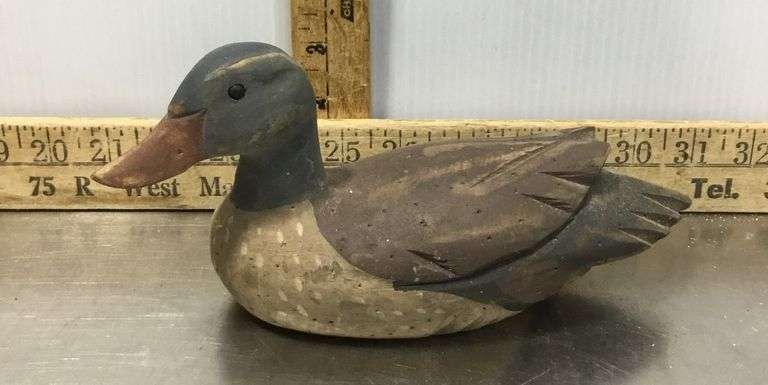 Hand Painted Wood Duck - Sherwood Auctions