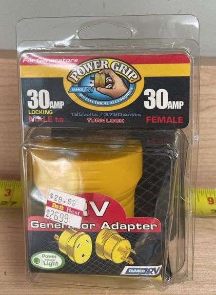 Power Grip 30 AMP Generator Adapter - Sherwood Auctions