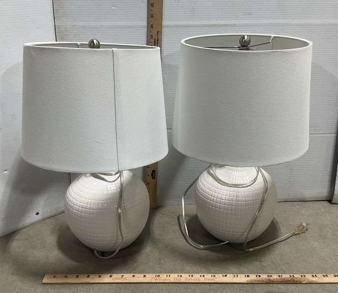 Matching Table Lamps (both light up) - Sherwood Auctions