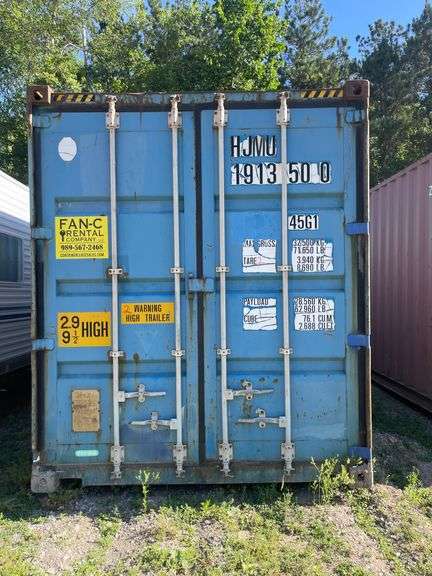 8’x40’ High Cube 9’ 6”” tall Shipping Container - Sherwood Auctions