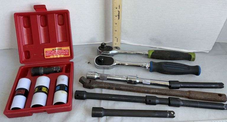 Pittsburgh 1/3 Flip Impact Socket Set 4pc. & 1/2" Ratchets - Sherwood ...