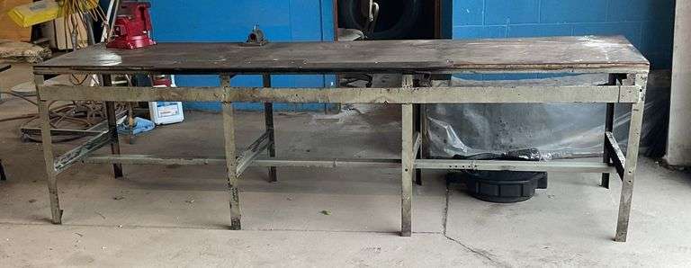 3’x10’x34” Work Bench Vice Not Included - Sherwood Auctions