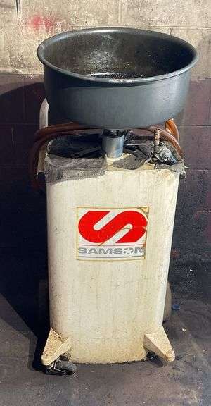 Samson Oil Drain On Wheels - Sherwood Auctions