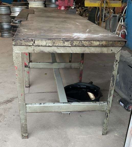 3’x10’x34” Work Bench Vice Not Included - Sherwood Auctions