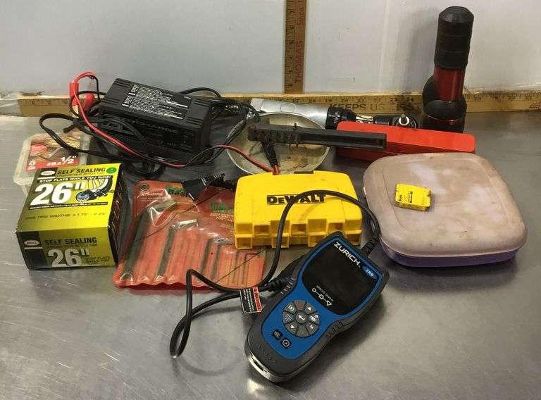 Zurich Code Reader, Battery Charger, Screws, DeWalt Drill Bits ...