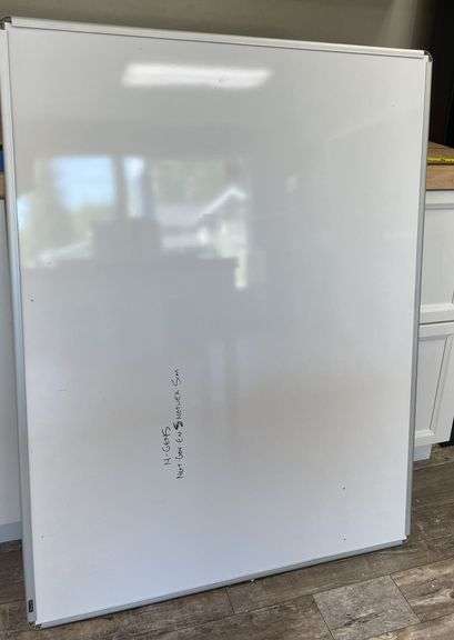 36” x 48” White Board - Sherwood Auctions