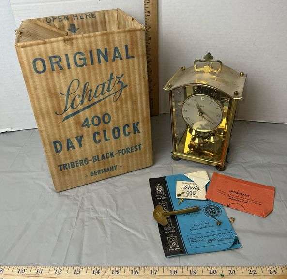 Original Schatz 400 Day Clock - Sherwood Auctions