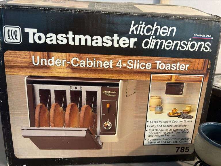 Toastmaster Under Cabinet Toaster, Electric Grill-missing cord, Butter ...