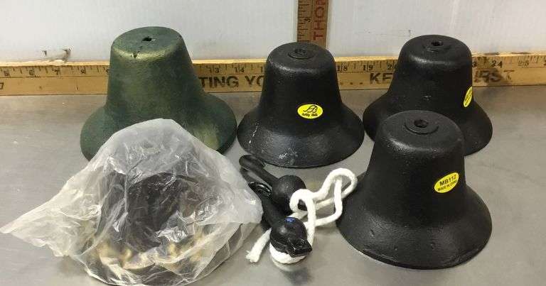 Cast Iron & Brass Bells - Sherwood Auctions
