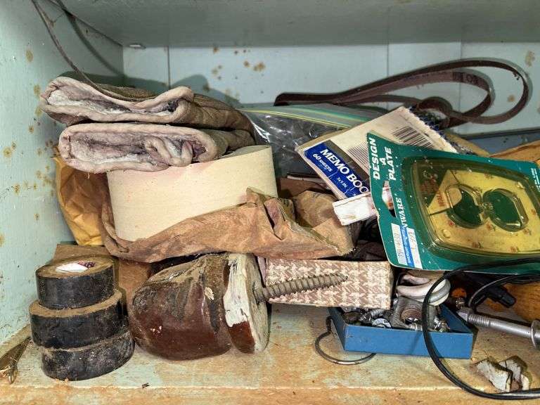 Red Metal Lunch Box, Nuts & Bolts, & Electrical Supplies - Sherwood ...