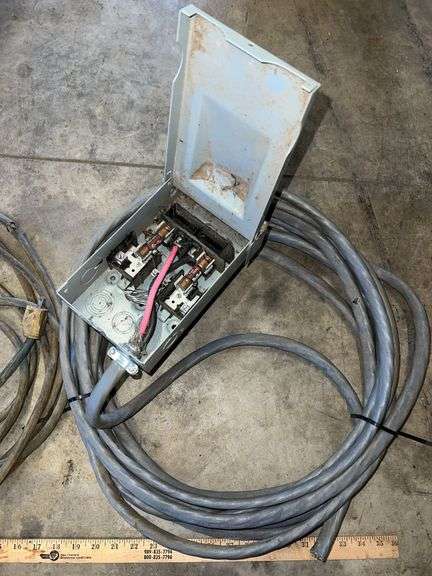 Extension Cord & Breaker Box w/ Attached Wire - Sherwood Auctions