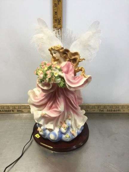 Goldenvale Fiber Optic Angel and Wood Framed Vintage Ads - Sherwood ...