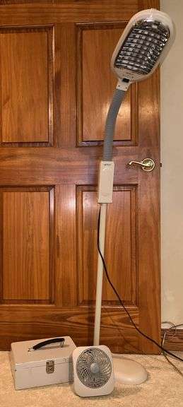 Verilux Light, Money Box & Treva Fan - Sherwood Auctions