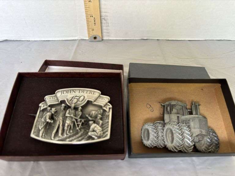 John Deere 150th Anniversary Belt Buckle & 1980’s John Deere 8440 ...