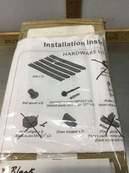 Black Barn Door Hardware - Sherwood Auctions