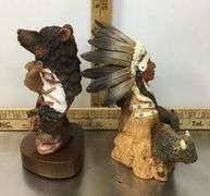Vintage American Indian Hand Rattle Replica and Decorative Statues ...