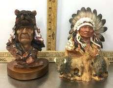 Vintage American Indian Hand Rattle Replica and Decorative Statues ...