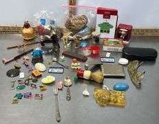 Assorted Nick Nacks, Glasses, Pins, Animals and More - Sherwood Auctions