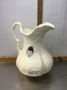 Ironstone Water Pitcher and Wash Basin - Sherwood Auctions