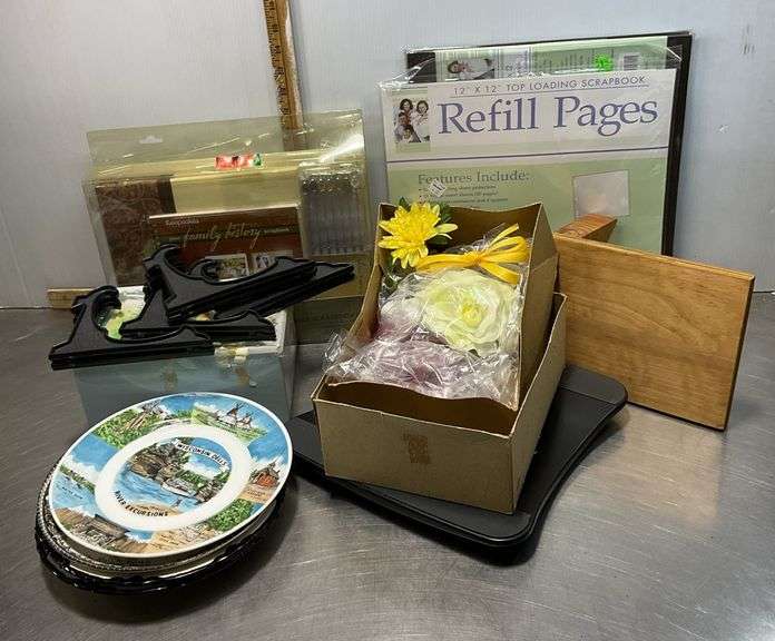 Scrapbook with Refill Pages, Scrapbook Kit, Display Stands, Plates ...