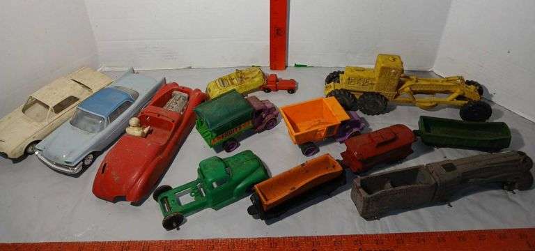 Rubber Train, Plastic Trucks and Cars - Sherwood Auctions