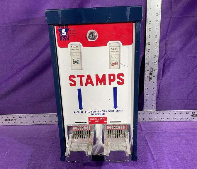 Vintage Shipman Manufacturing Company Postage Stamp Vending Machine NO ...